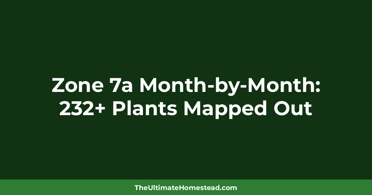 Zone 7a Planting Calendar | What to Grow